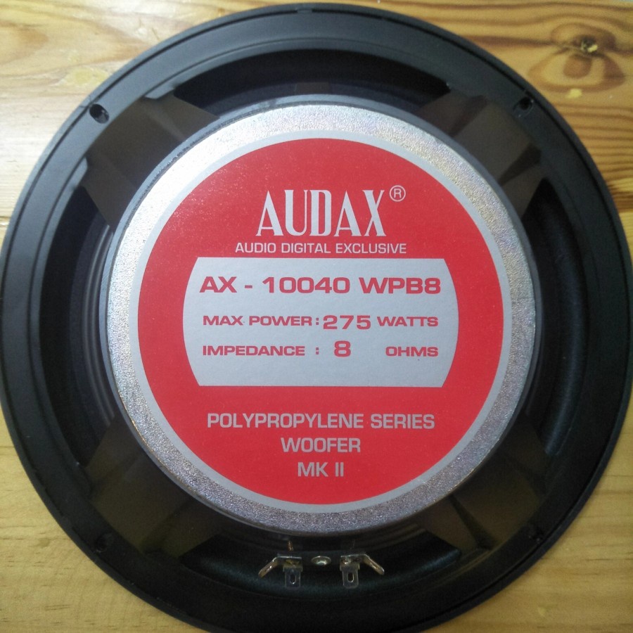 Jual speaker woofer audax 10 inch AX-10040 WPB / AX10040 / AX 10040WPB ...