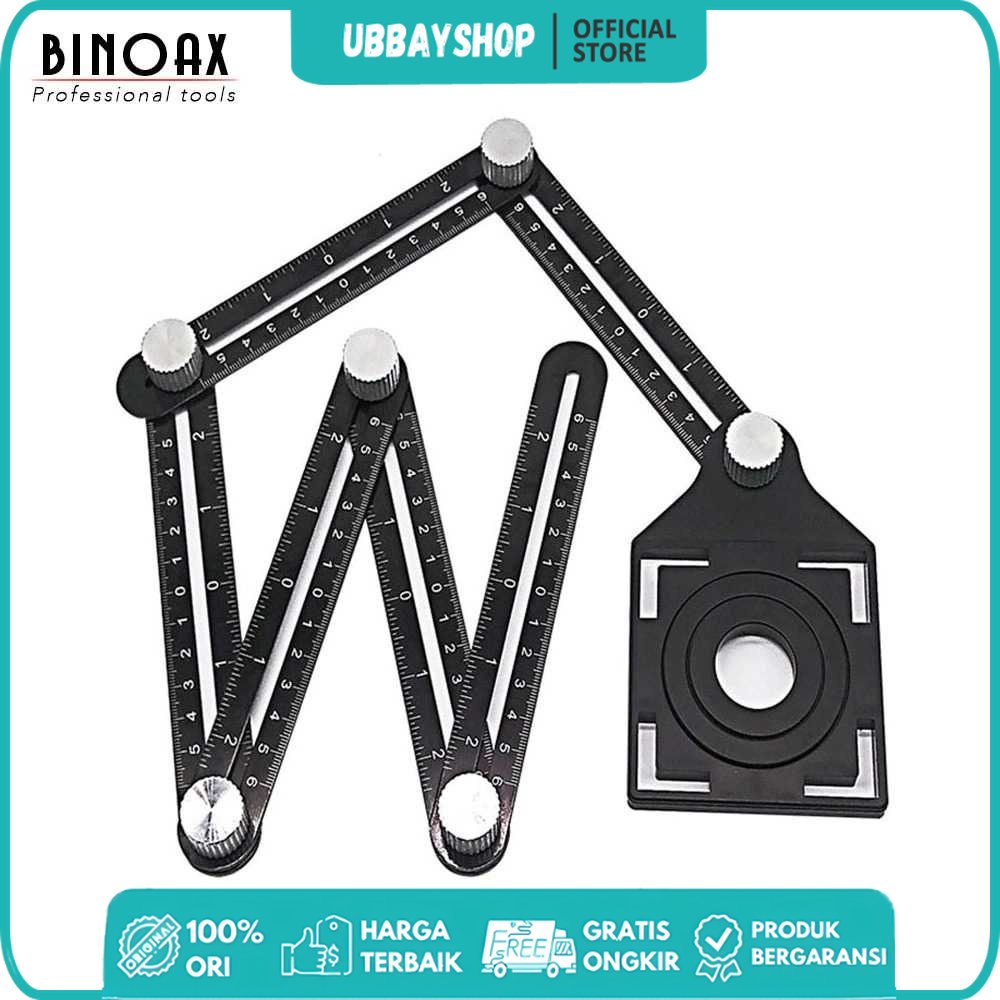 Jual Alat Bantu Penanda Six Sided Ruler With Hole Locator - A50 ...