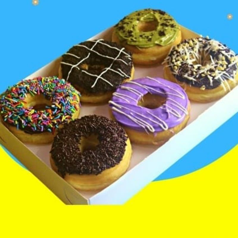 Jual Donat Reguler 1 Box (6 Pcs) | Shopee Indonesia