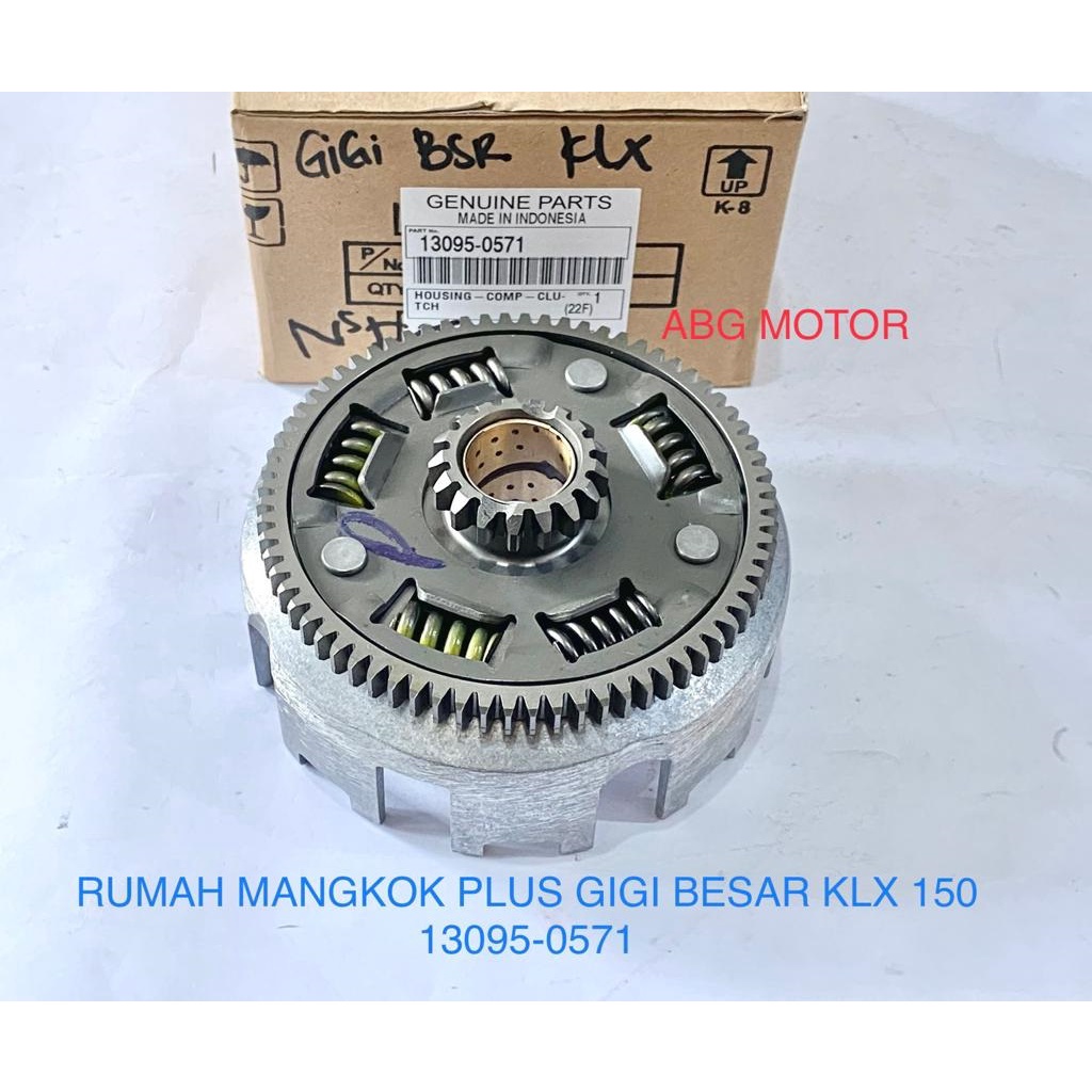 Jual RUMAH KAMPAS KOPLING PLUS GIGI KLOS BESAR KAWASAKI KLX 150 ORIGINAL | Shopee Indonesia