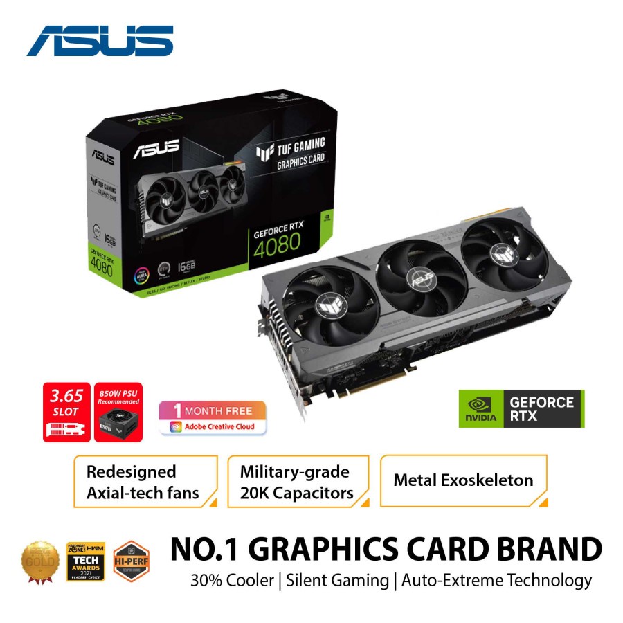 Jual ASUS TUF Gaming GeForce RTX 4080 16GB GDDR6X - VGA Card | Shopee ...
