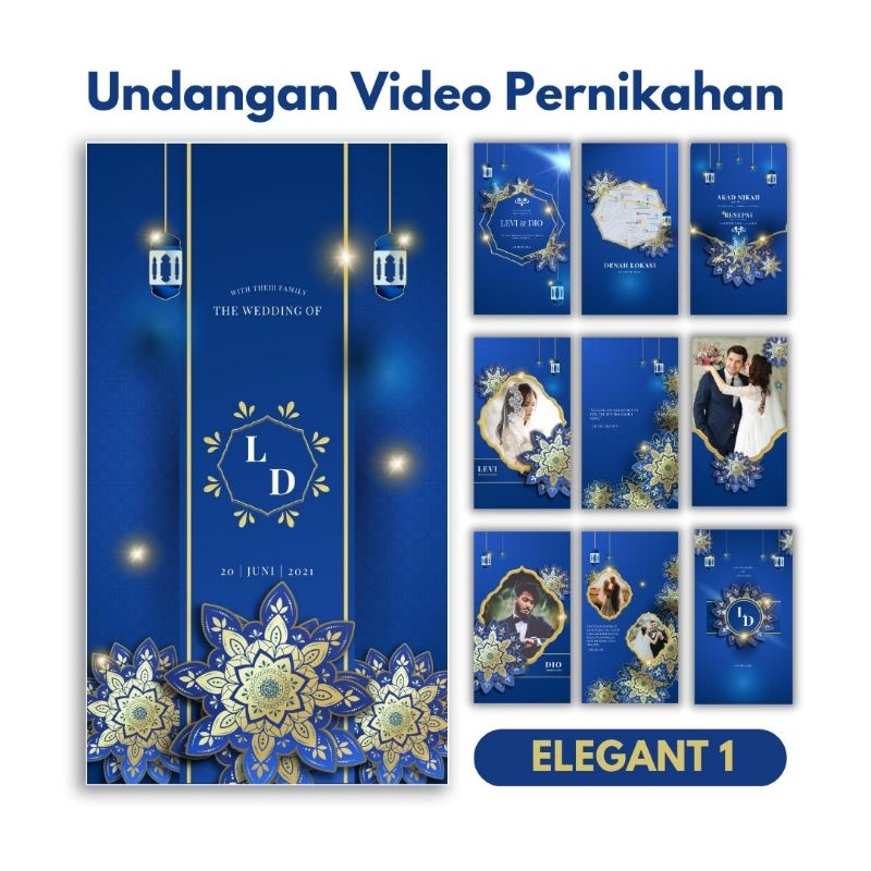 Jual Undangan video | undangan digital | undangan pernikahan tema ...
