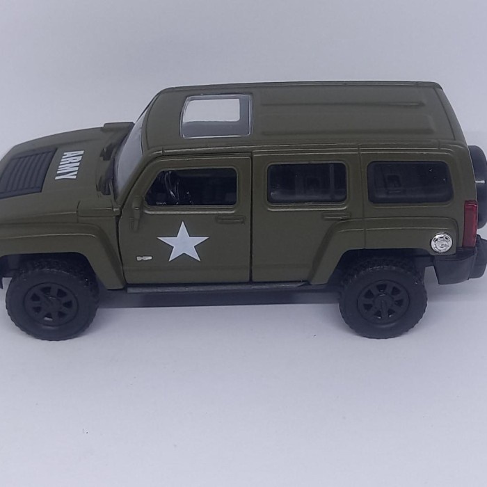 Jual Diecast Miniatur Mobil Hummer H3 Army Perang Skala 1:36 | Shopee ...