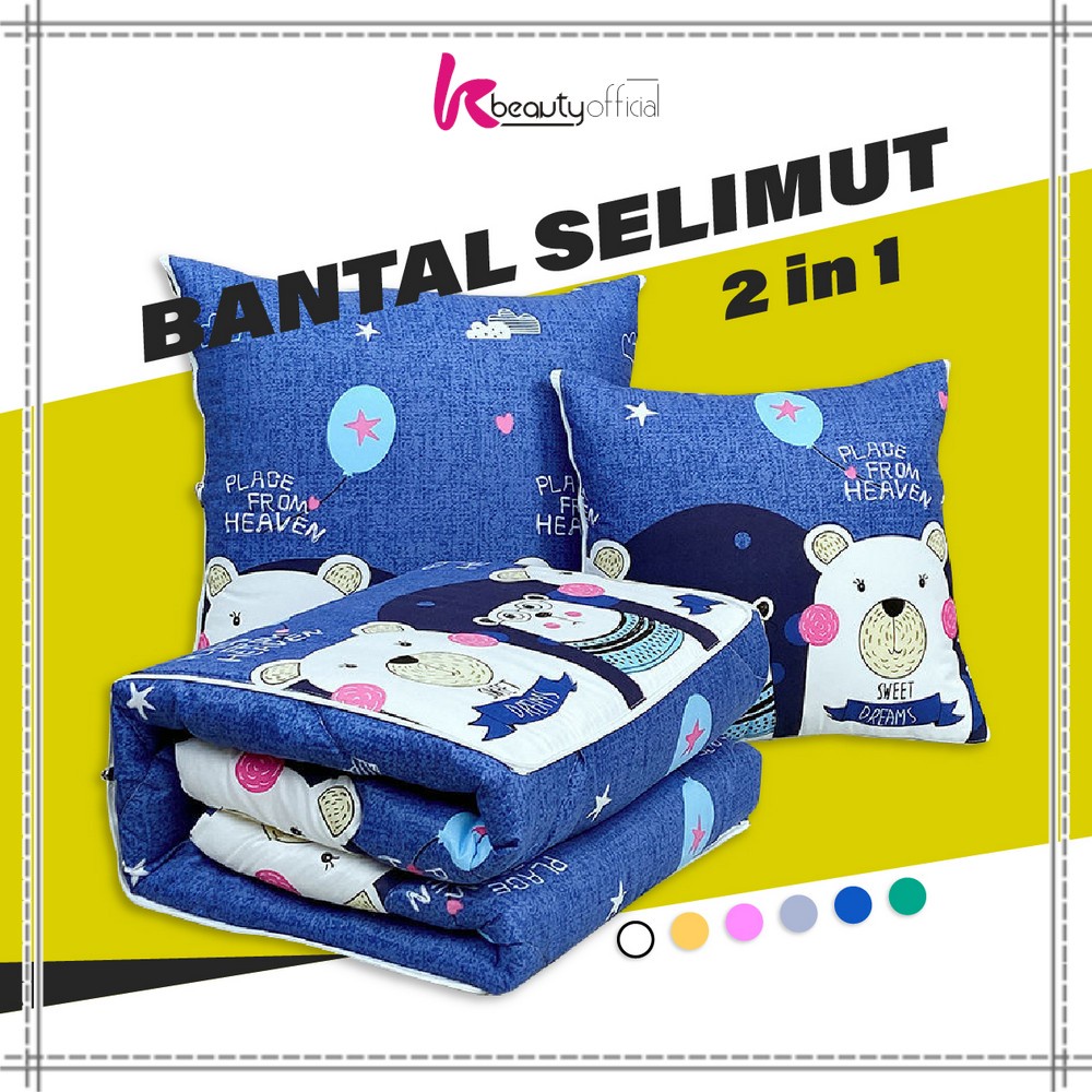 Jual KB-C595 Balmut Bantal Selimut 2IN1 Bantal Tidur Set Motif Karakter ...