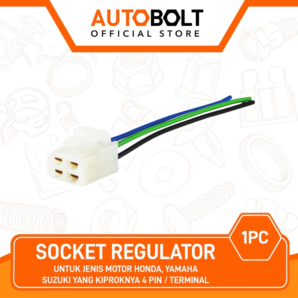 Jual Socket Regulator 4 Pin Honda Astrea Grand Prima Star Supra X 125 ...