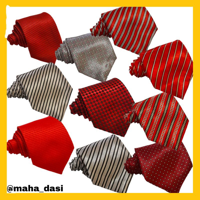 Jual Dasi Merk Tyrone Motif Salur Polkadot Kotak-Kotak 3 inchi Manual ...