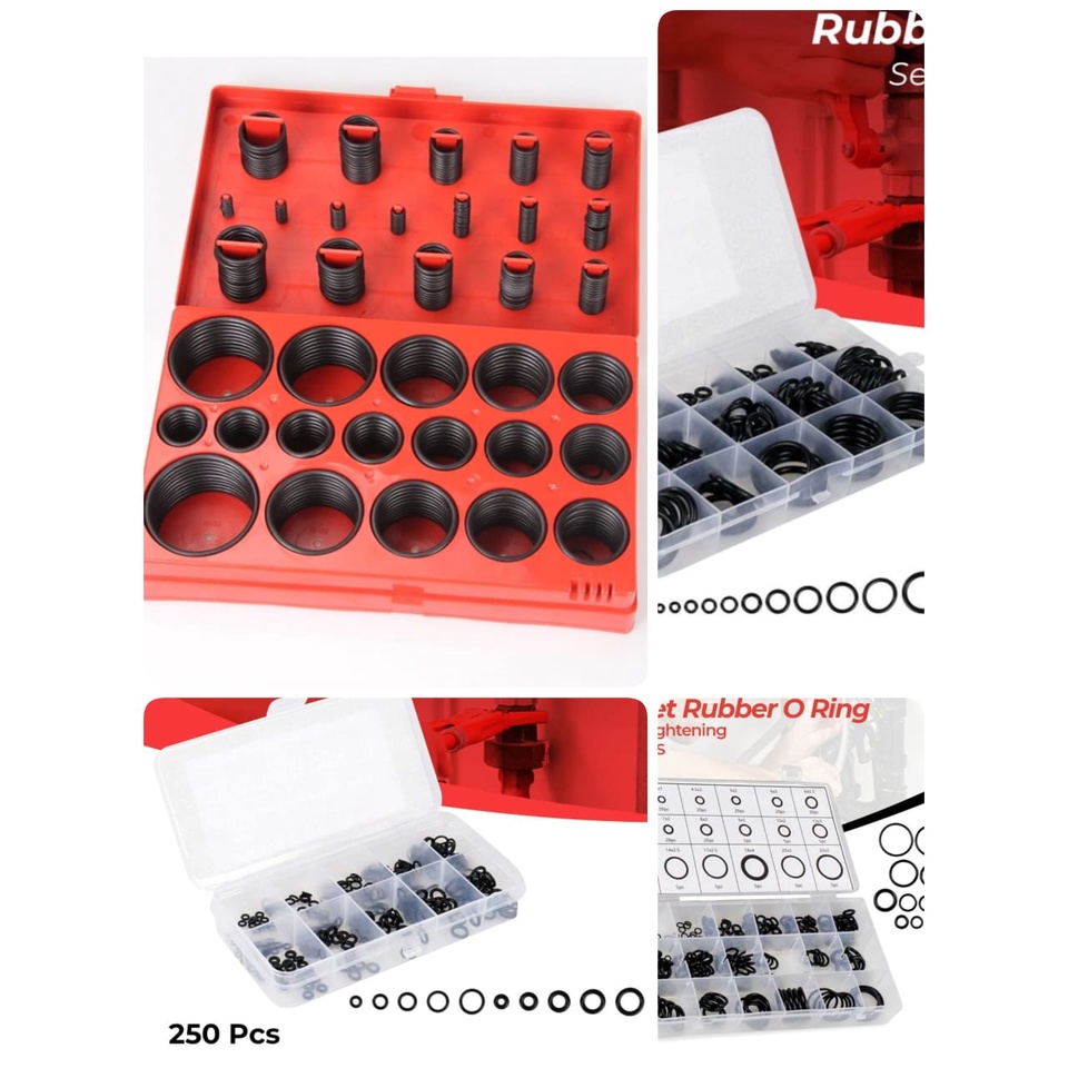Jual karet o ring set 200pcs - 419pcs oring seal set karet oring rubber | Shopee Indonesia