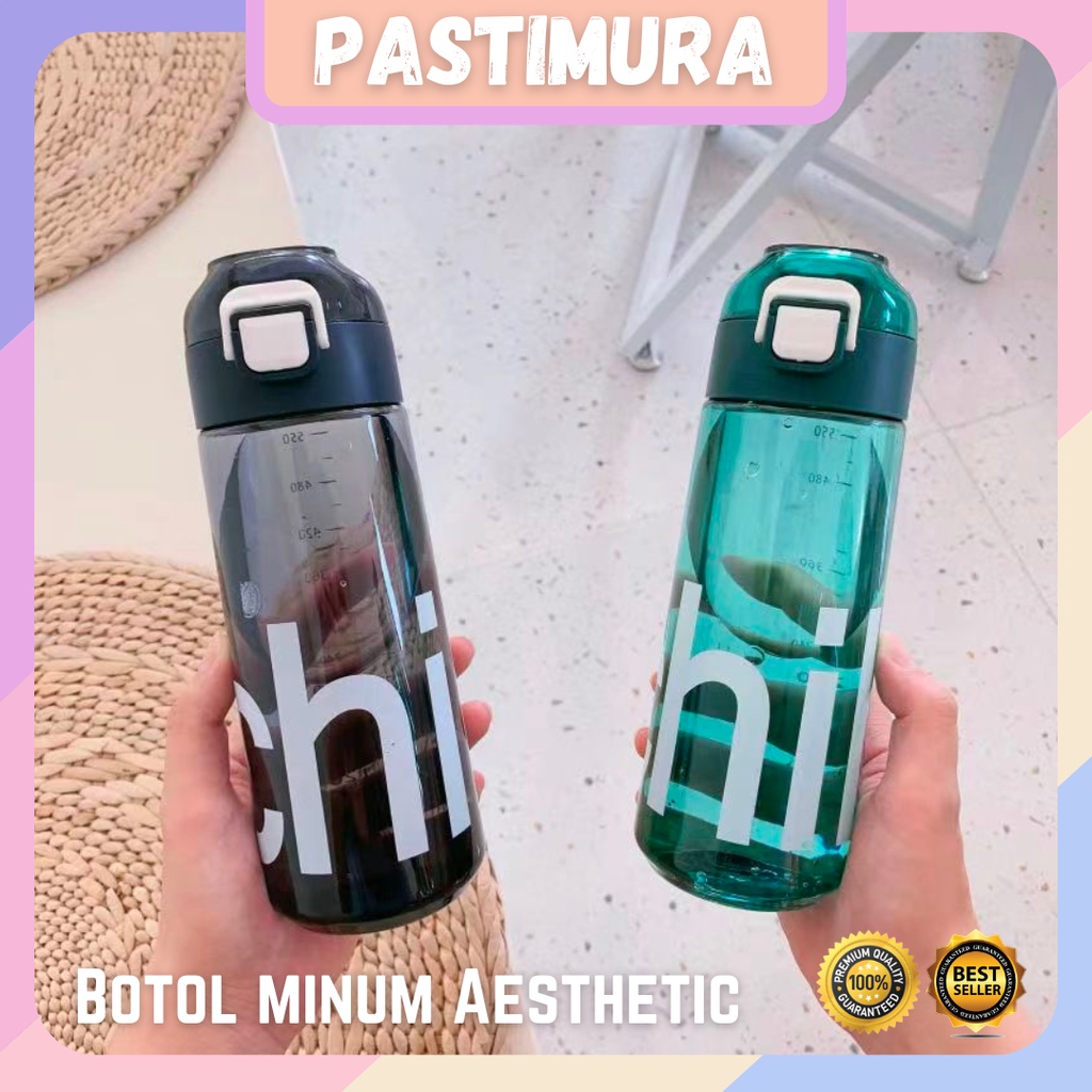 Jual [PSM] Botol Minum Aesthetic Water Bottle 650ml BPA Free Botol ...