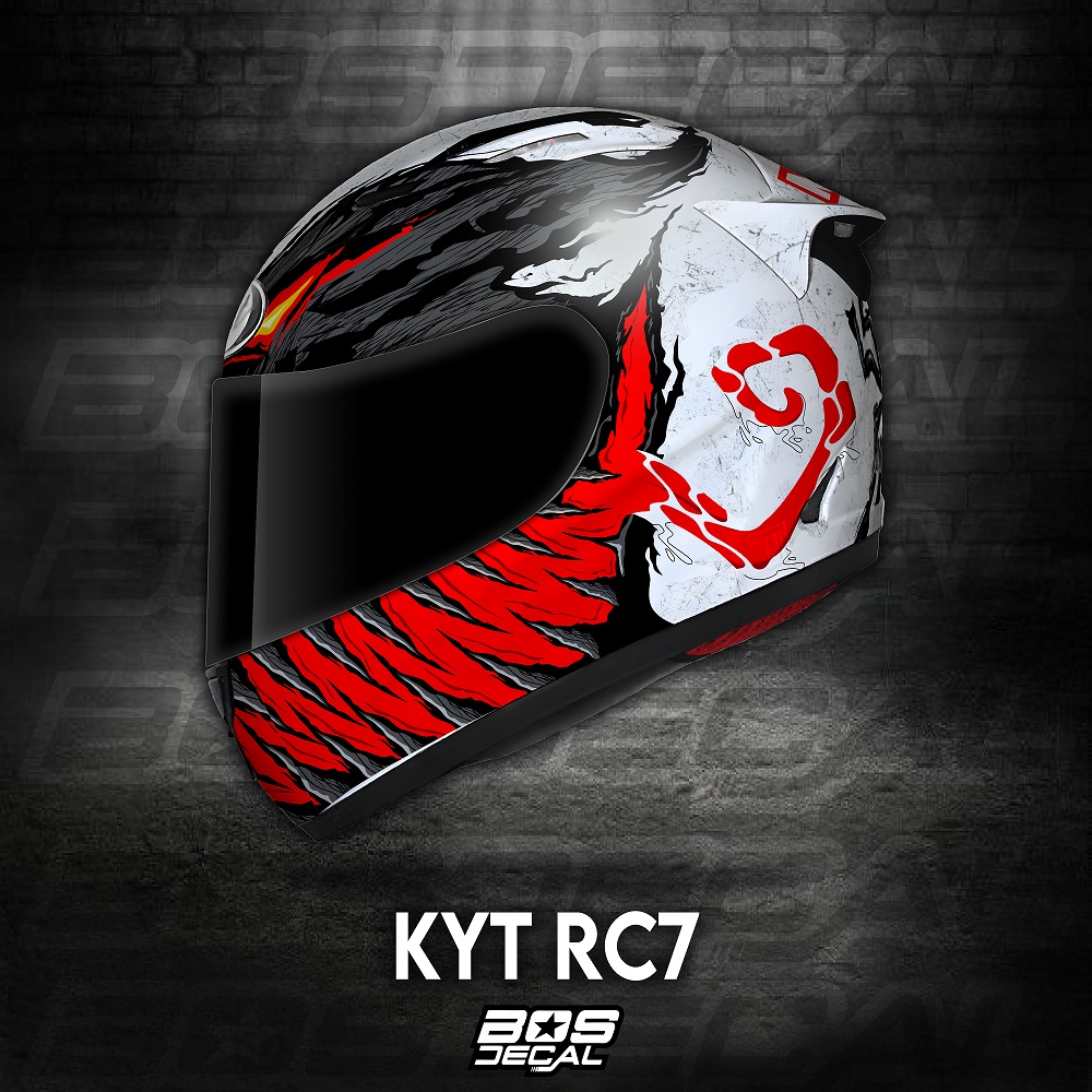 Jual Sticker Decal Helm KYT RC7 motif antivenom | Shopee Indonesia