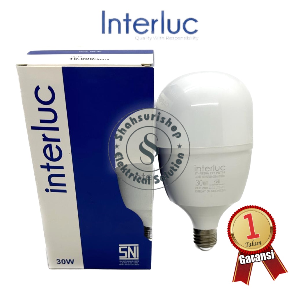 Jual INTERLUC LAMPU LED CAPSULE JUMBO T BULB 30 WATT MURAH BERGARANSI ...