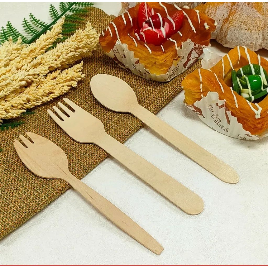 Jual SENDOK GARPU KAYU & GASE ISI 25 PCS | Shopee Indonesia