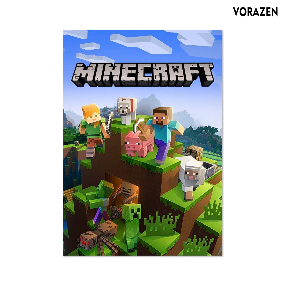 Jual POSTER MINECRAFT | POSTER GAME A2 A3 A4 | Shopee Indonesia
