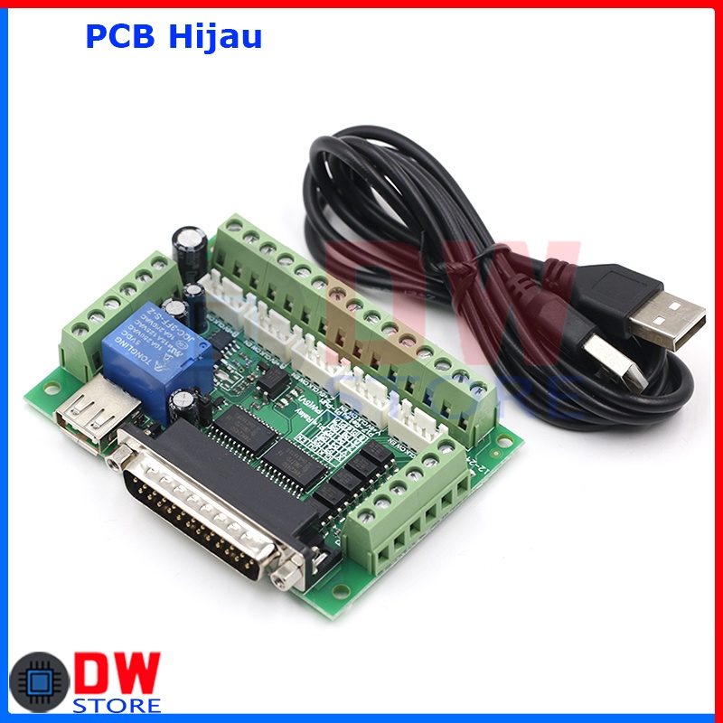 Jual Modul Driver Motor Stepper MACH 3 MACH3 CNC 5 Axis USB Breakout ...