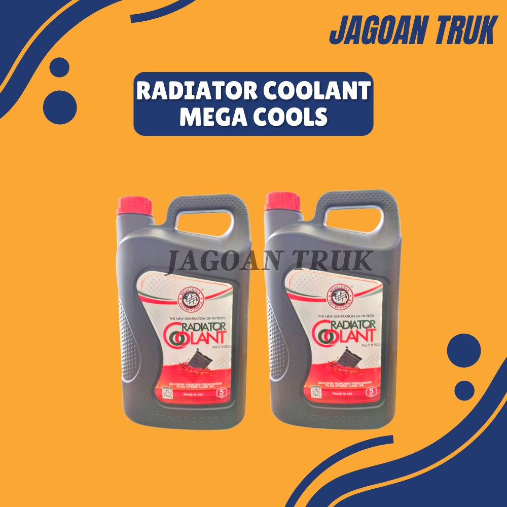 Jual Air Radiator / Radiator Coolant Megacools Galon 5 Liter - Merah ...