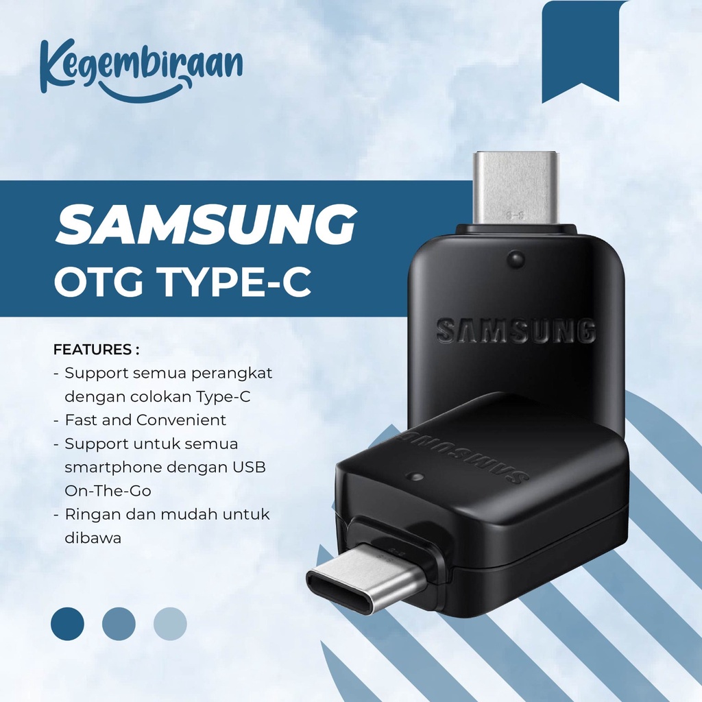 Jual SAMSUNG USB TYPE C TO USB CONECTOR OTG KONECTOR TYPE-C | Shopee ...