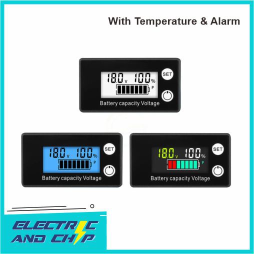 Jual Supnova Battery Voltage & Capacity Indicator Digital Voltmeter Baterai Aki Indikator 8V ...