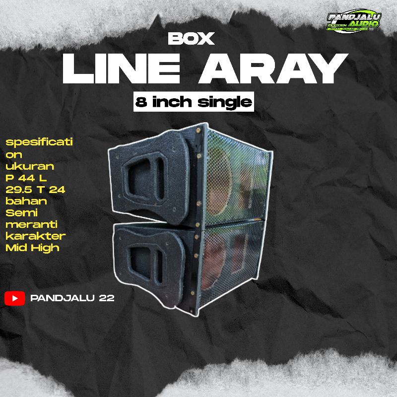 Jual box speaker model line array 8 inch | Shopee Indonesia