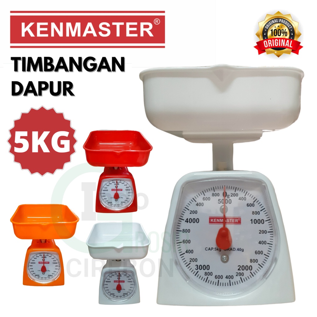 Jual Timbangan 5 kg Merah Putih Orange Timbangan Kue Buah Beras Telor ...