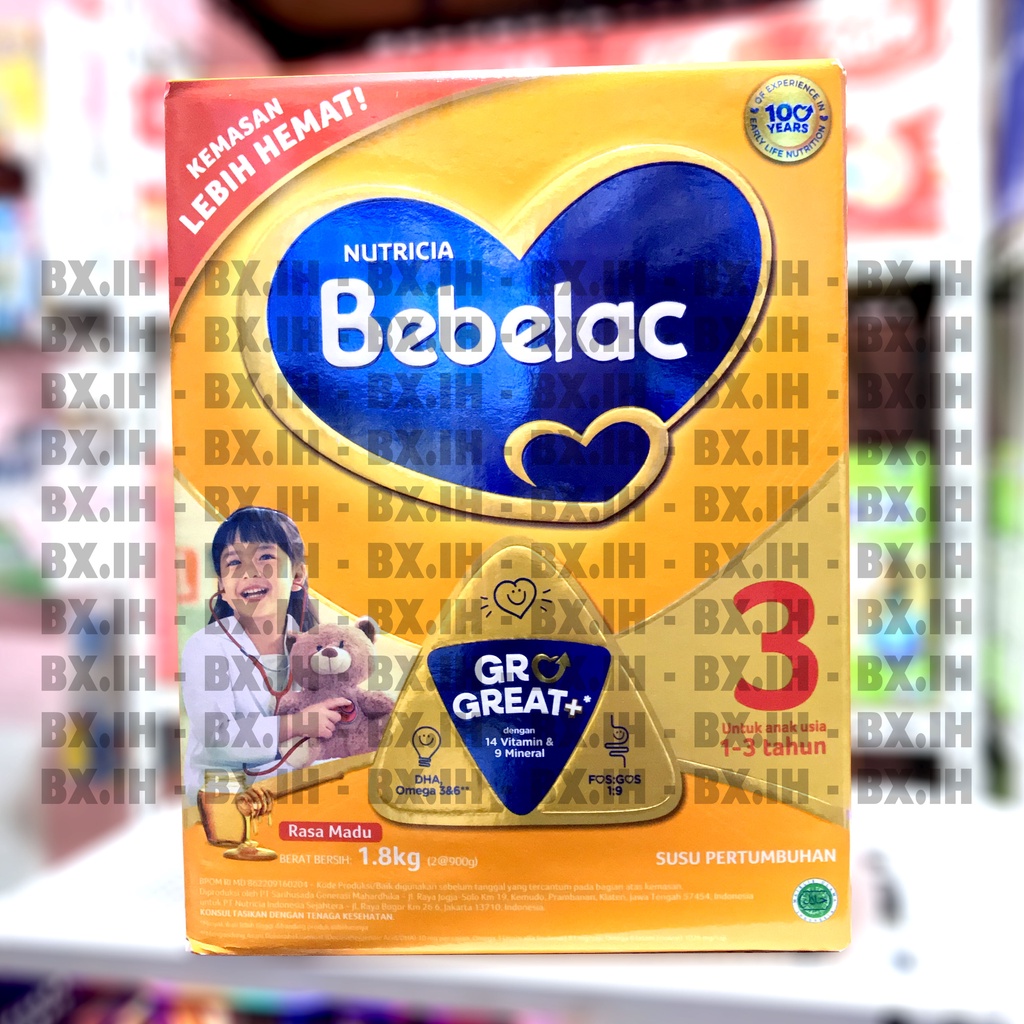 Jual Bebelac 3 Madu 1,8kg - Susu Pertumbuhan Tahap 3 (1-3 Tahun) - Expired Date 100% Aman ...