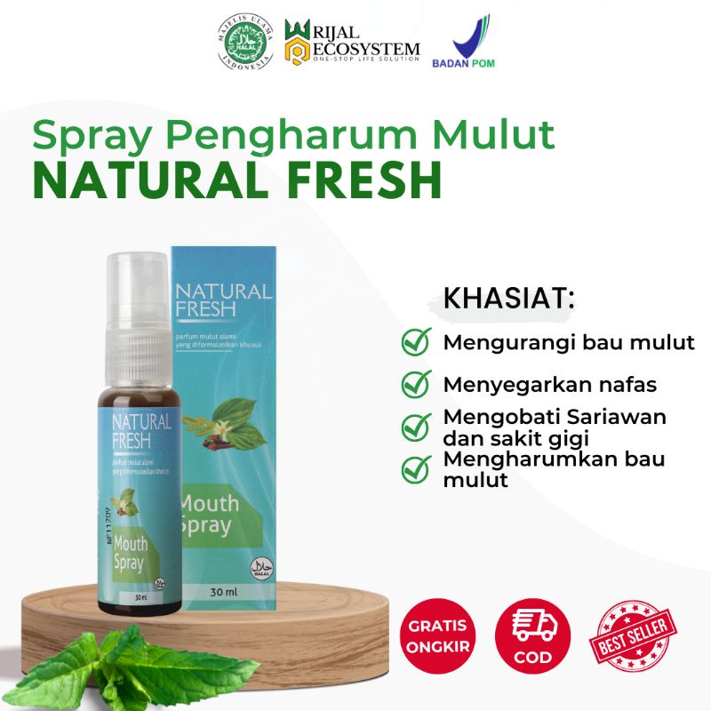 Jual Natural Fresh | Mouth Spray - Pengharum Mulut & Penyegar Nafas ...