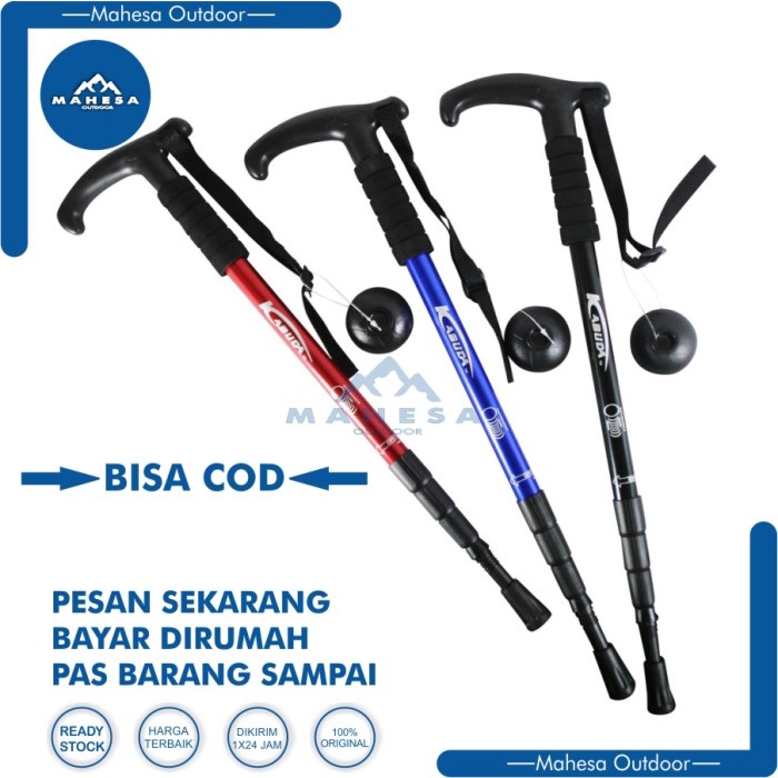 Jual Terlaris Trekking Pole Model T Tongkat Gunung Camping Tiang ...
