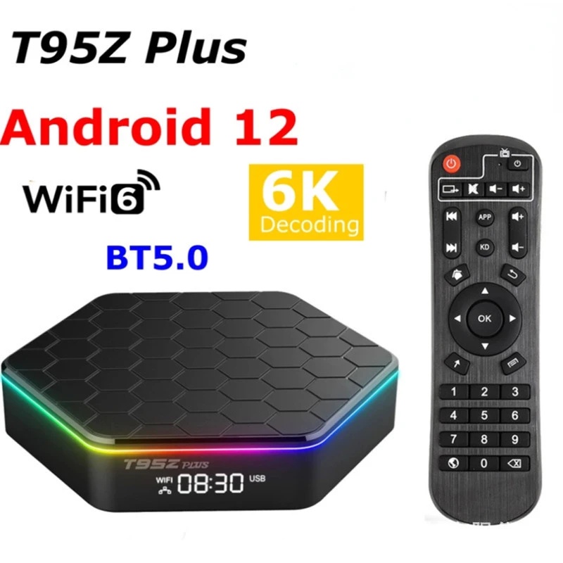 Jual T95Z Plus 6K TV Box Android 12 Dual Wifi 6 HDR 10 Alwinner H618 ...