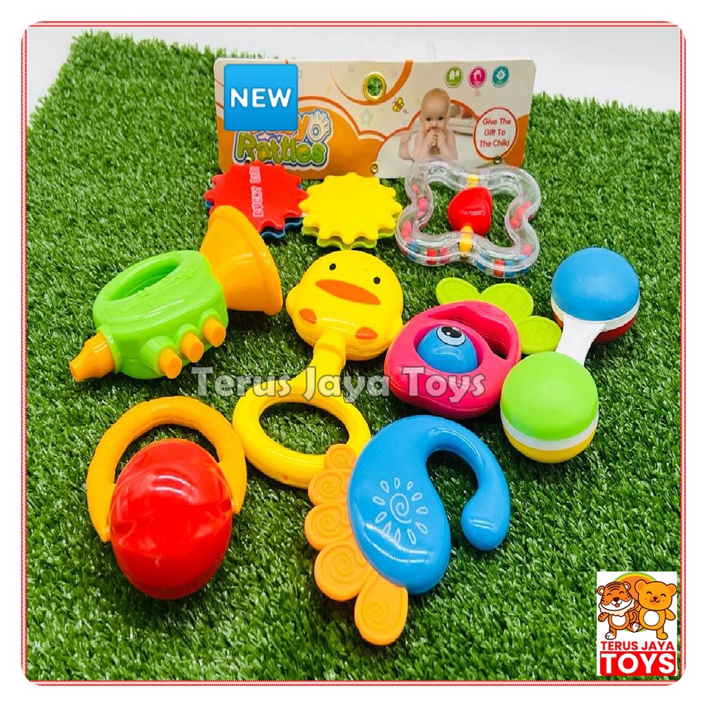Jual MAINAN BABY PLAY SET ISI 6PCS MAINAN BAYI KERINCINGAN/MUSICAL BABY ...