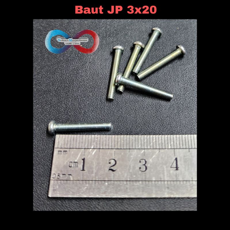 Jual Baut JP 3x20 / Baut obeng per 100 pcs | Shopee Indonesia