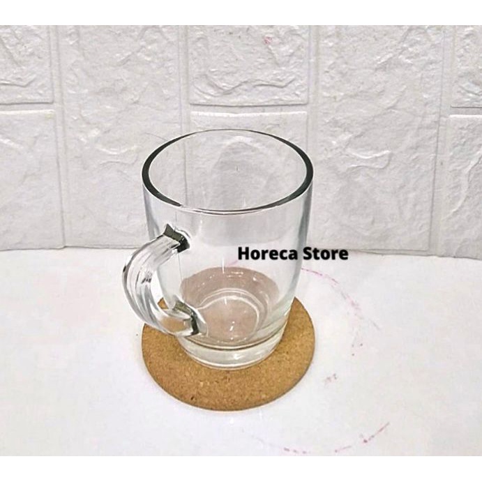 Jual Gelas Kaca 300 ml / Gelas Kopi Susu Teh Latte Cappucino / Cup ...
