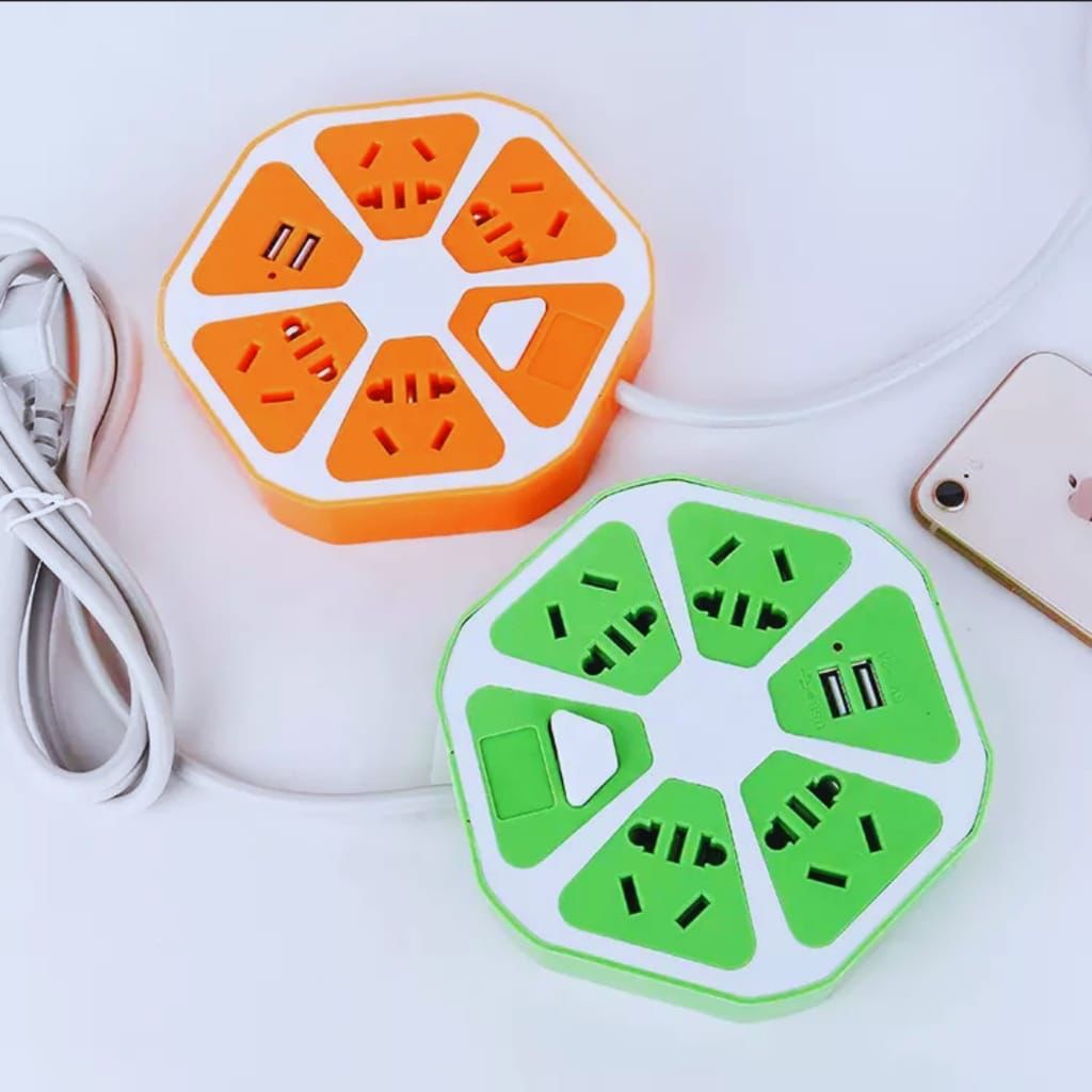 Jual Colokan Hexagon Stopkontak Listrik Segi Enam Model Jeruk Colokan ...