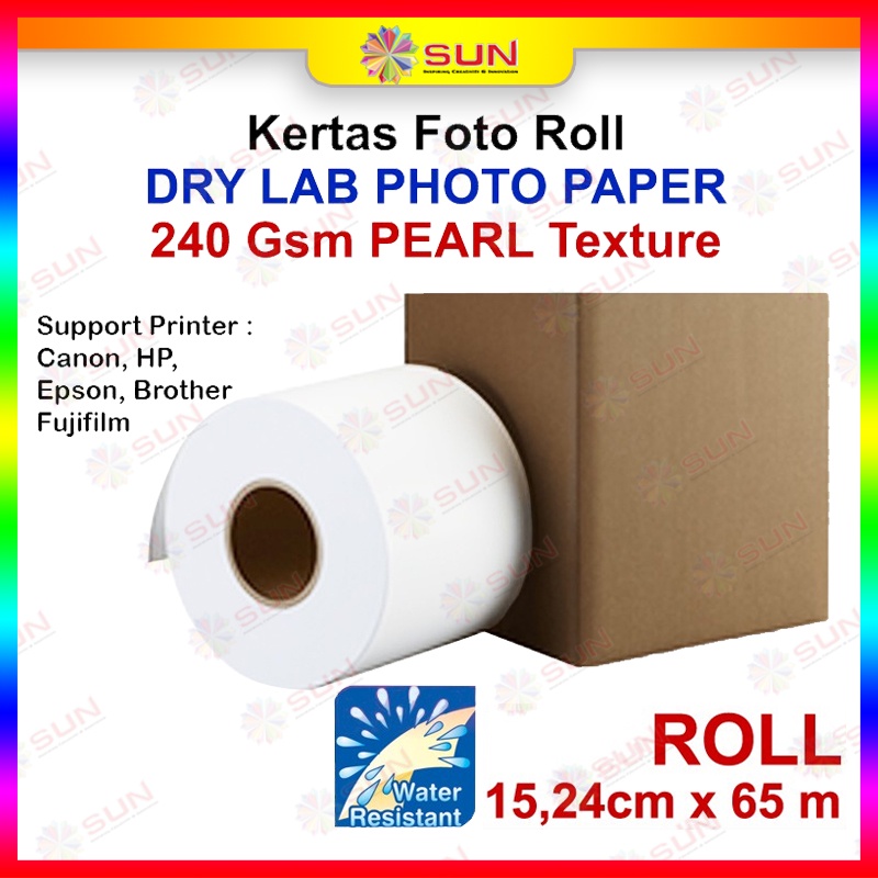 Jual Kertas Foto Dry Lab Motif Silky Pearl Lebar 6 inch / 8 inch ...