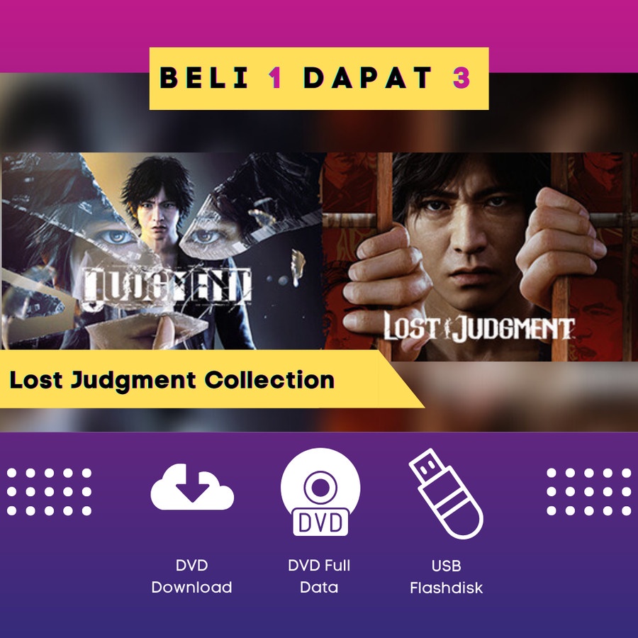 Jual Lost Judgment + The Judgment Collection | Game PC Original ...