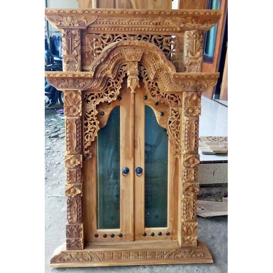 Jual jendela ukir jati 100x150 cm | Shopee Indonesia