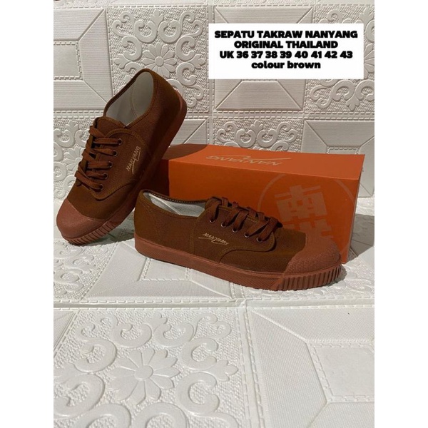 Jual SEPATU TAKRAW NANYANG ORIGINAL THAILAND WARNA HITAM PUTIH COKELAT ...