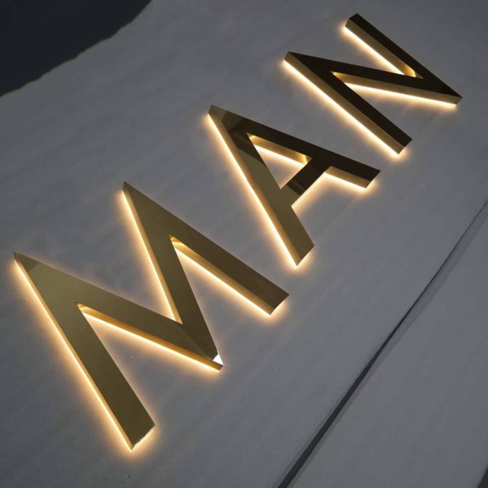 Jual Huruf Timbul Akrilik Led Custom Font Timbul Backlight - Choice ...