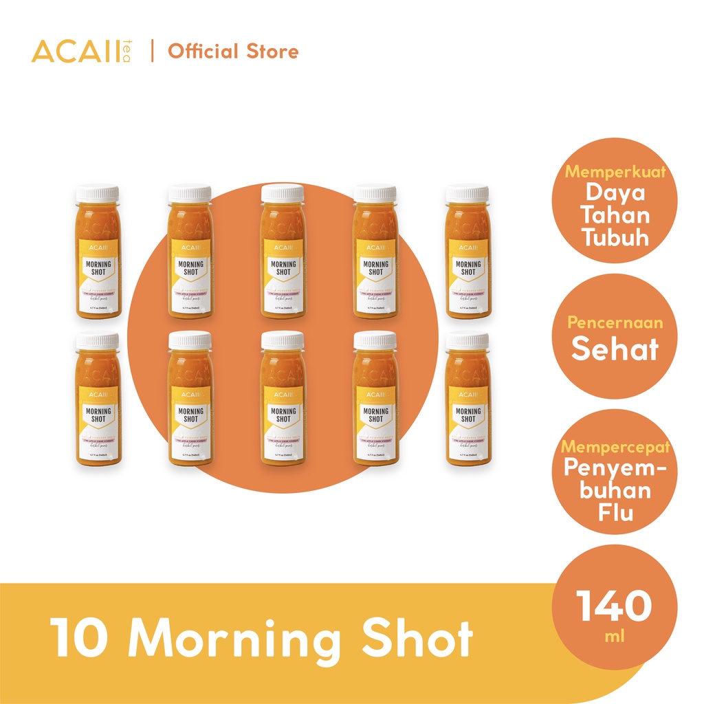 Jual Acaii Tea 10 Morning Shot Package (10x140ml) | Shopee Indonesia