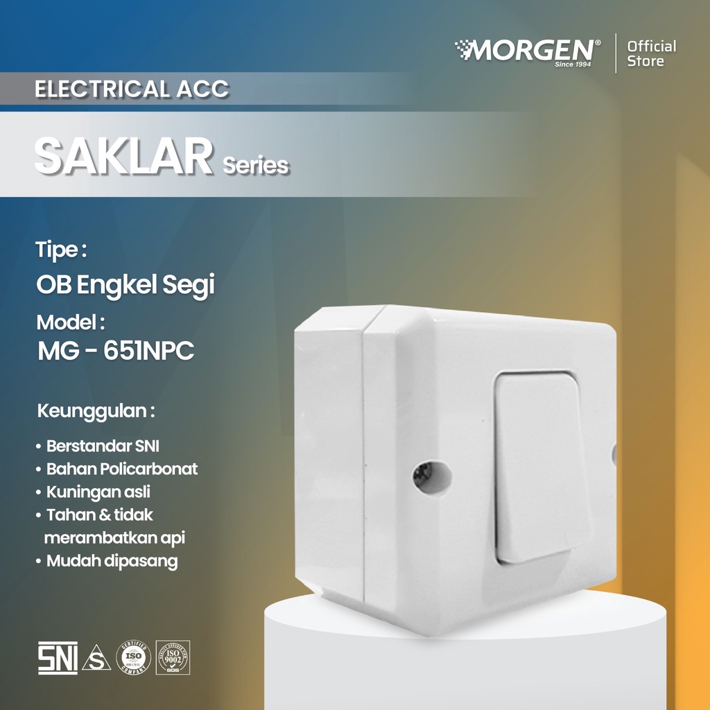 Jual Morgen Saklar OB Engkel MG-651NPC | Shopee Indonesia