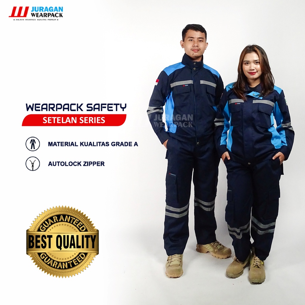 Jual Juragan Wearpack - Wearpack Safety Setelan Atasan Warna Biru Tosca ...