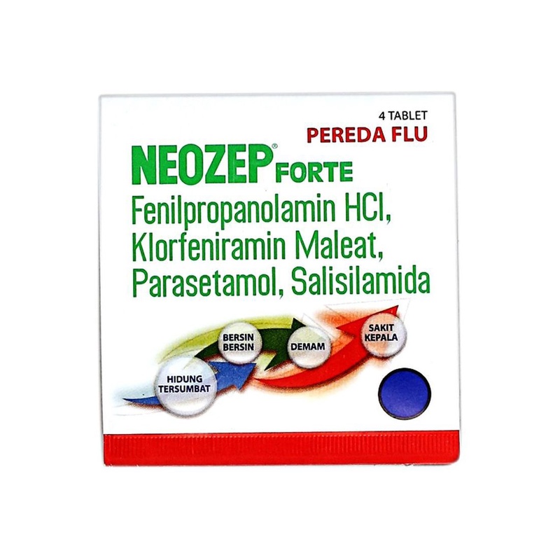 Jual Neozep Forte 4 TABLET - Obat Flu dan Hidung Tersumbat | Shopee ...