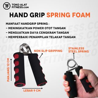 Jual Hand Grip Spring Foam (Black) Alat Terapi Stroke | Shopee Indonesia