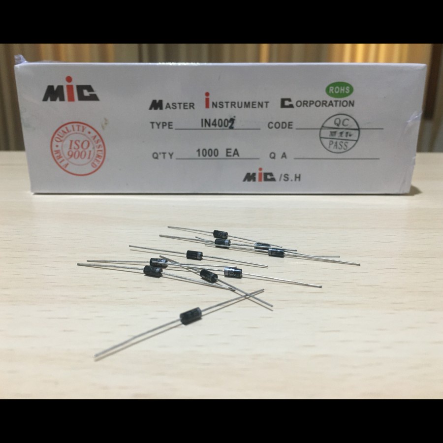 Jual DIODA DIODE RECTIFIER 1N4002 1N 4002 IN4002 IN 4002 1A 100V ...