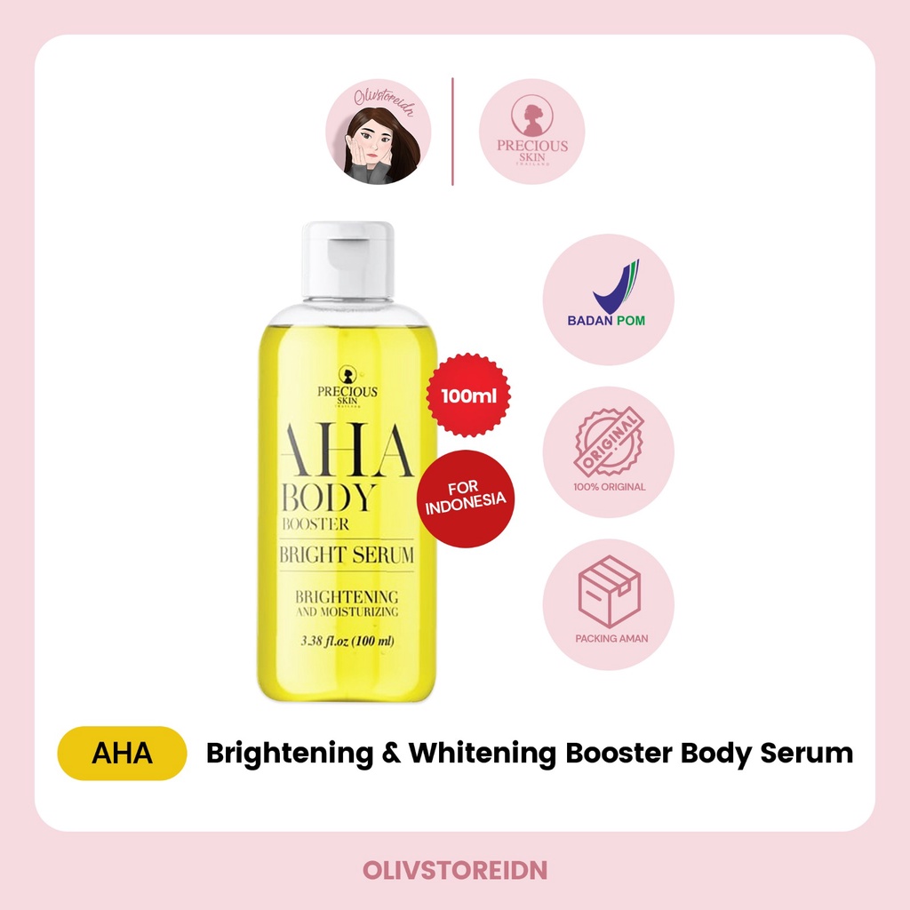 Jual Precious Skin Thailand AHA Brightening And Whitening Booster Body ...