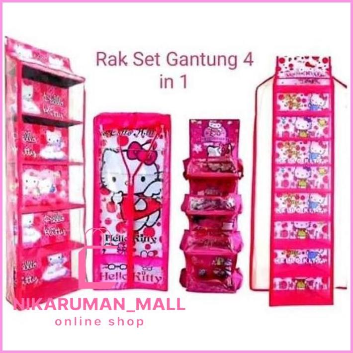 Jual Rak Karakter Set Hbo 4 In 1 Karakter (Rak Sepatu+Rak Tas+Rak Hijab ...
