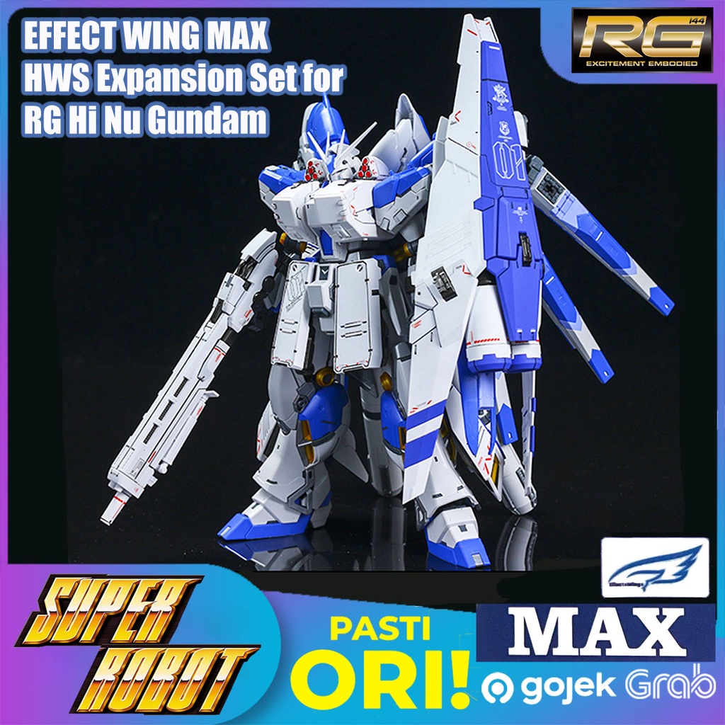 Jual EW Effect Wings MAX RG Hi Nu Gundam HWS Expansion Set & Tactical ...