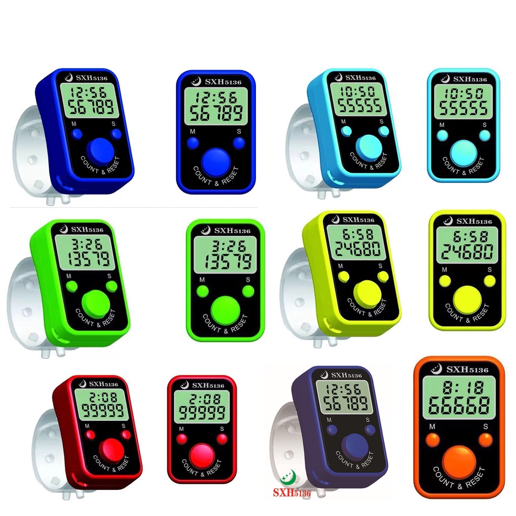 Jual Tasbih Digital Mini Tanggal dan JAM / Digital Finger Counter 3 ...
