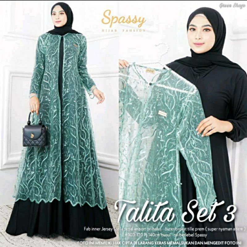 Jual SET TALITA GAMIS DAN OUTER (BISA BELI OUTER SAJA ATAU SATU SET ...