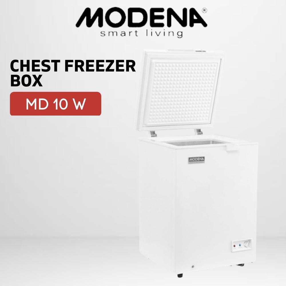 Jual CHEST FREEZER BOX MODENA MD-10 W FREEZER BOX KAPASITAS 100 LITER ...