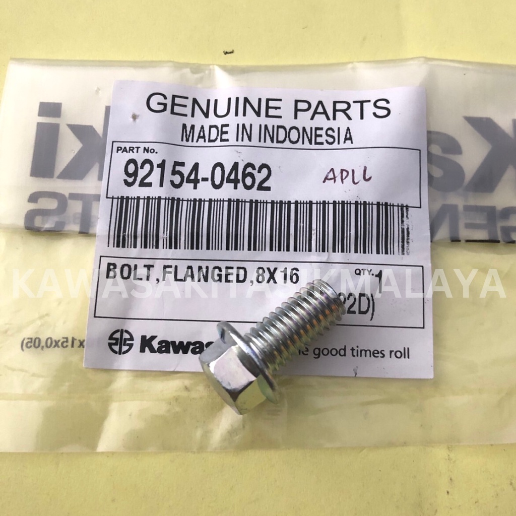 Jual Baut Flange 8x16 KGP 92154-0462 / BOLT-FLANGED-SMALL 8X16 ...
