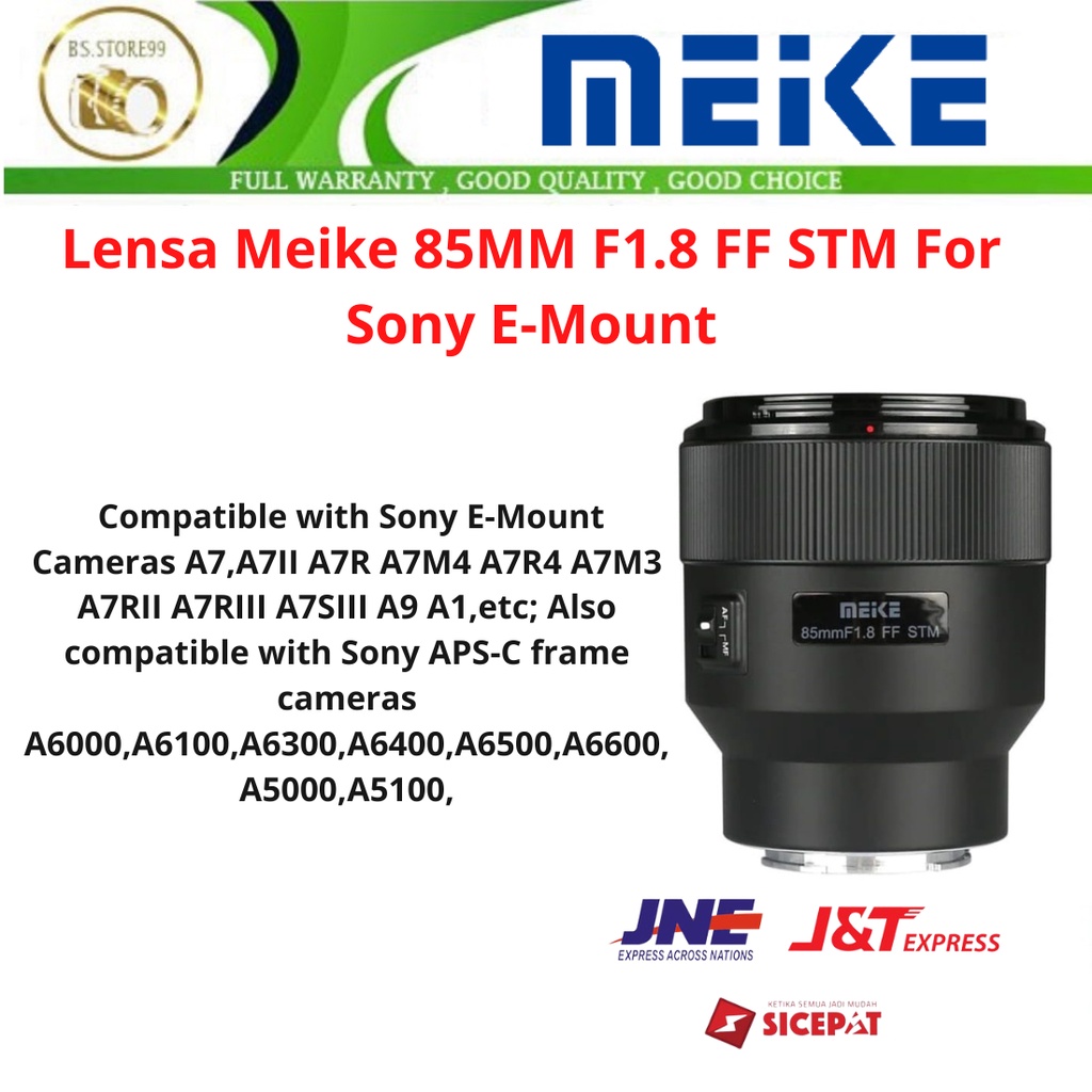 Jual Lensa Meike 85MM F1.8 FF STM For Sony E-Mount - Lensa Meike 85MM ...