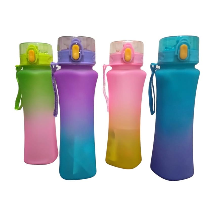 Jual Botol Minum Viral Anak Rainbow 700 Ml / Botol Aesthetic Gradasi ...